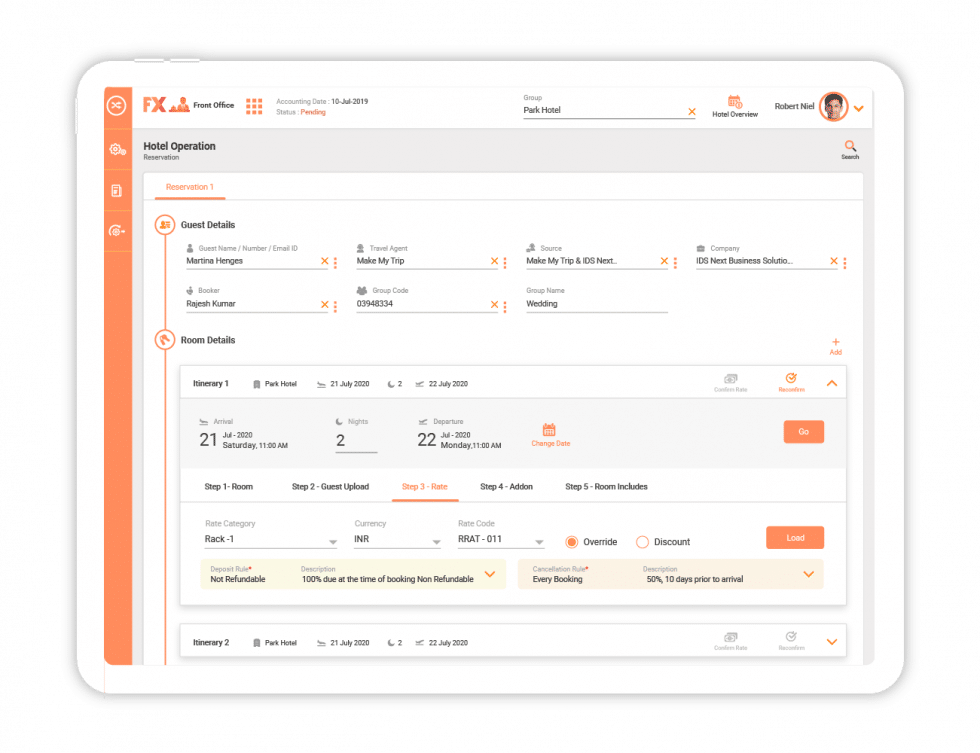 FX Front Office | Hospitality Software Solutions | IDS Next
